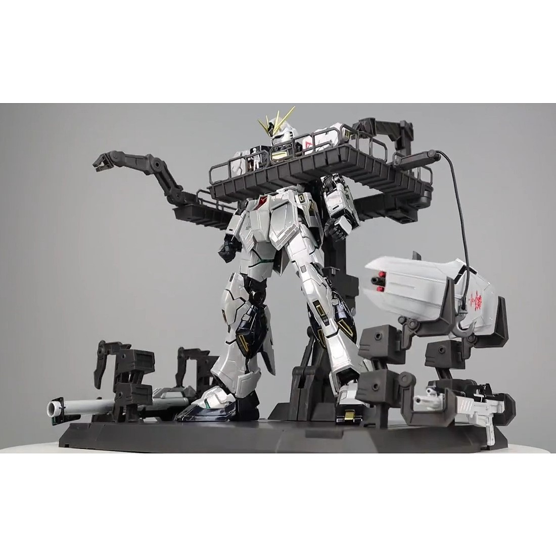 妙屋智造 匠牛 MG 1/100 通用支架格納庫 整備地台 附燈版.玩具王國 Toyking.鋼彈.鋼彈模型.玩具