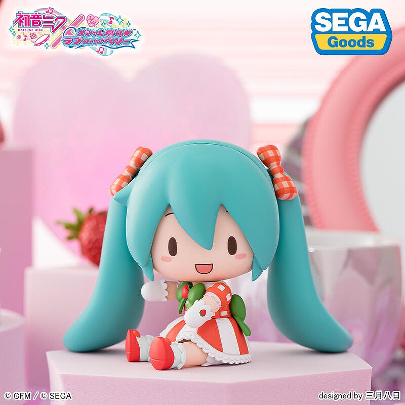 SEGA 初音未來 時尚魔女 Q版 可愛草莓 可換表情 掌上 坐姿.玩具王國 Toyking.鋼彈.鋼彈模型.玩具