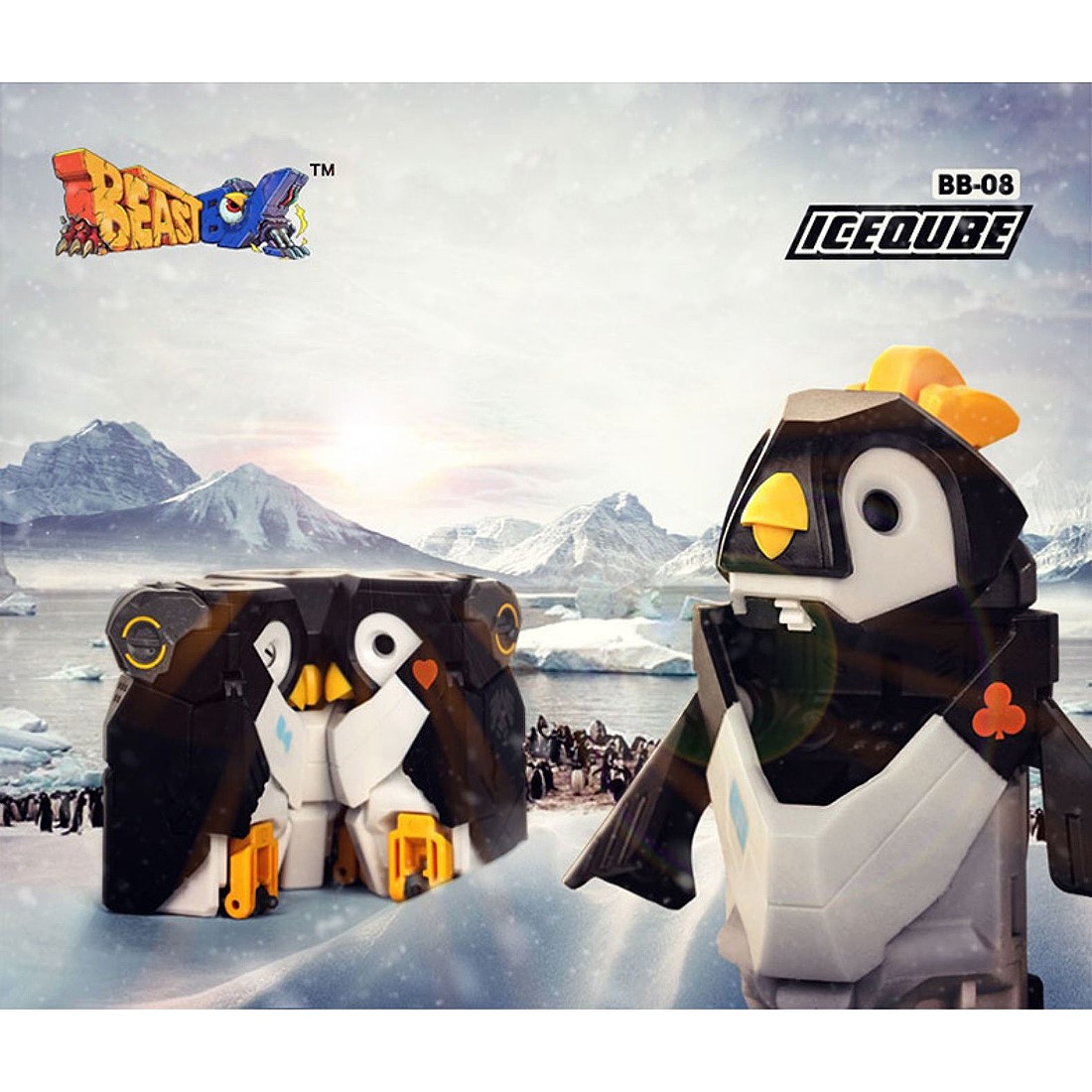 52TOYS BEASTBOX 猛獸匣 BB-08 ICEQUBE 冰塊企鵝4入組.玩具王國 Toyking.鋼彈.鋼彈模型.玩具