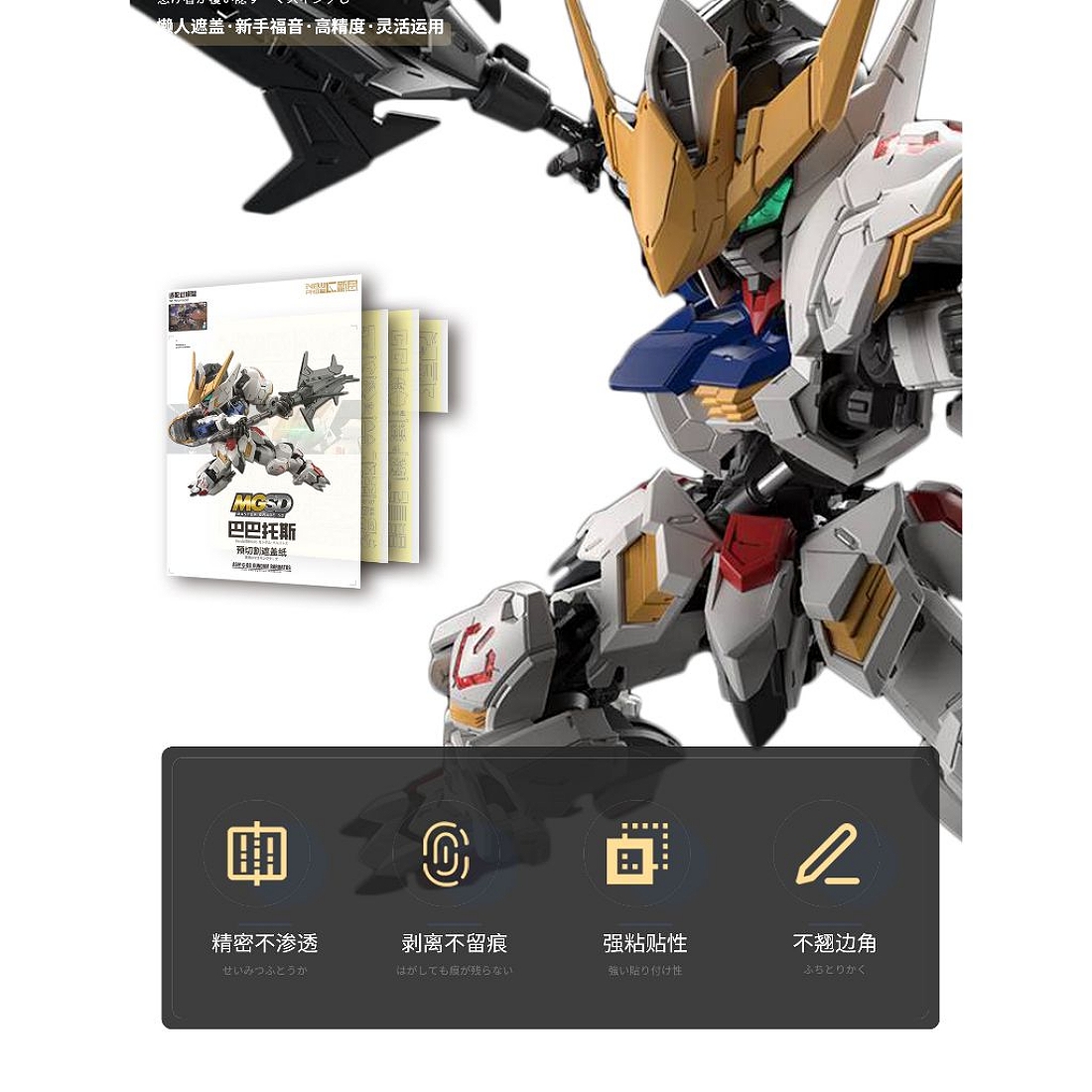 新月 萬代 MGSD 獵魔鋼彈 預裁切遮蓋帶 蝕刻片.玩具王國 Toyking.鋼彈.鋼彈模型.玩具