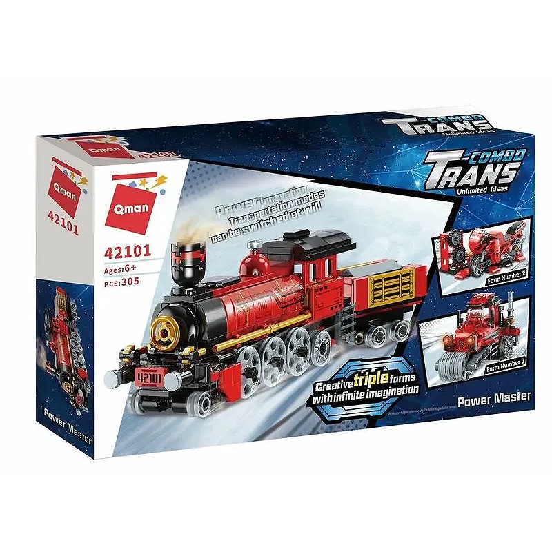 Qman 無限系列 火車積木.玩具王國 Toyking.鋼彈.鋼彈模型.玩具