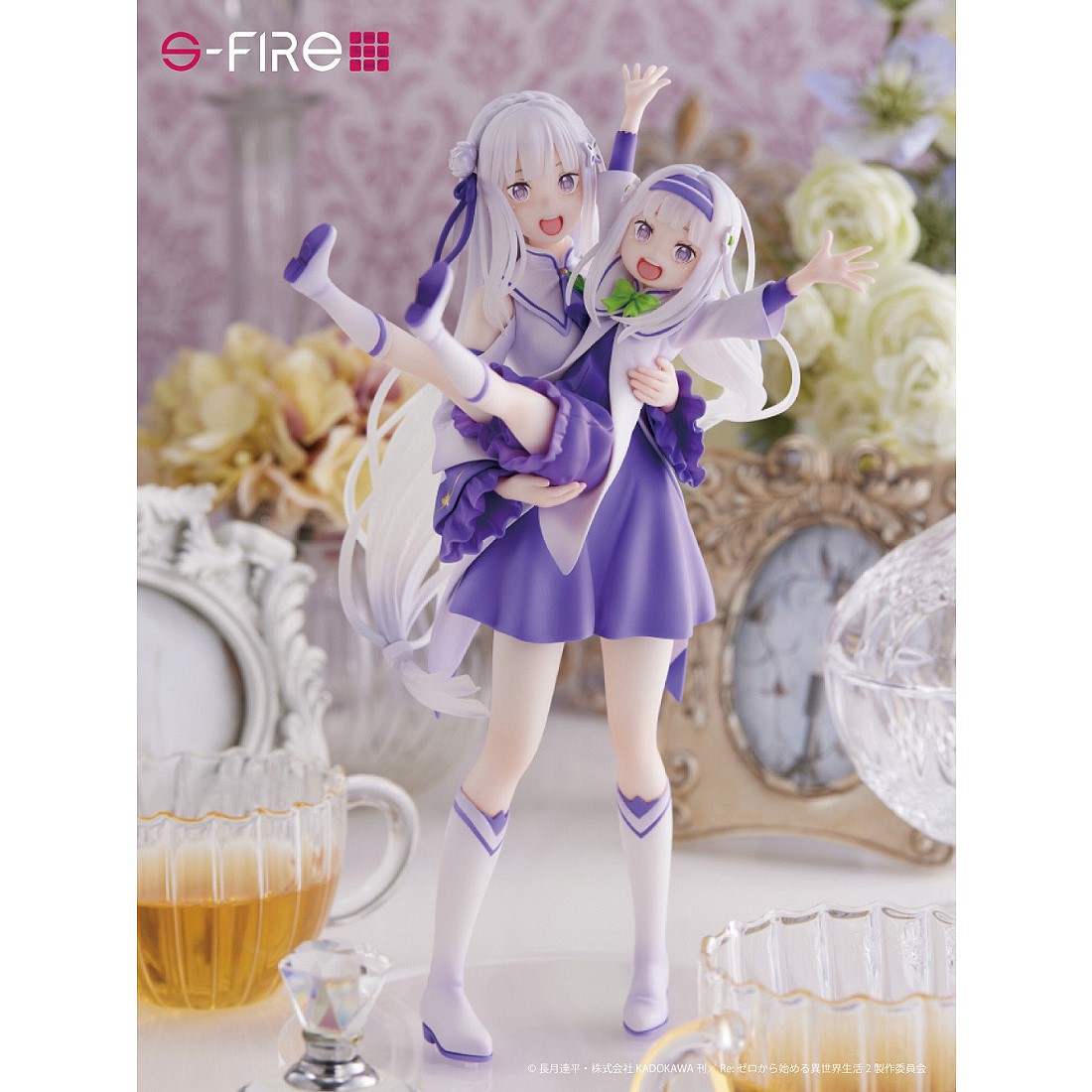 代理版 GSC SEGA 1/7 S-FIRE Re:從零開始的異世界生活 愛蜜莉雅＆童年愛蜜莉雅.鋼彈.鋼彈模型.麗王.玩具王國世界.