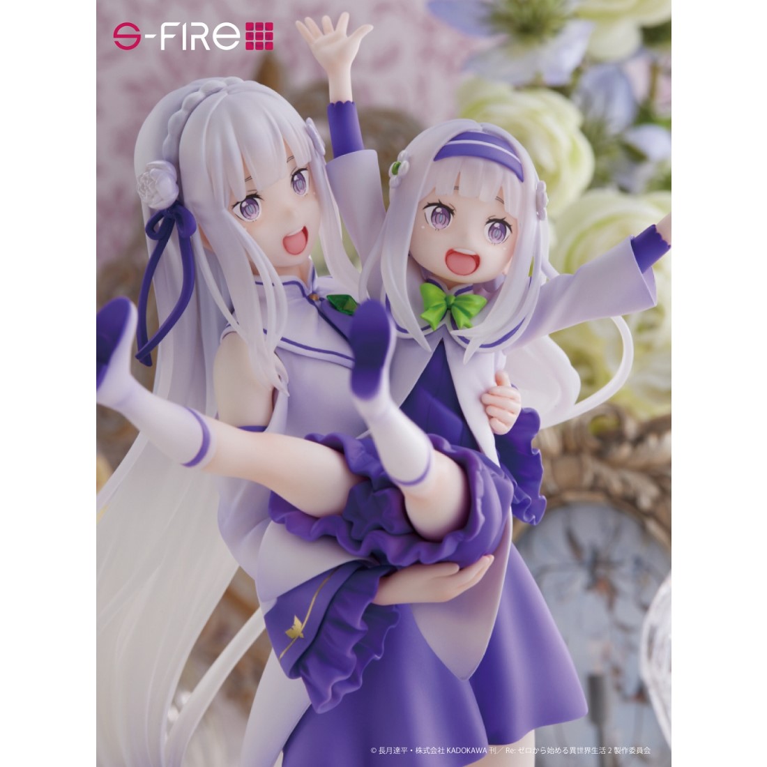 代理版 GSC SEGA 1/7 S-FIRE Re:從零開始的異世界生活 愛蜜莉雅＆童年愛蜜莉雅.鋼彈.鋼彈模型.麗王.玩具王國世界.