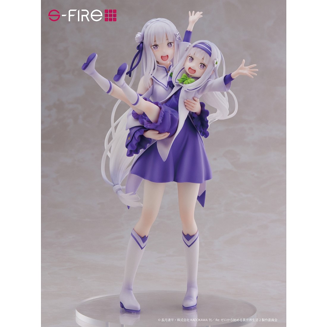代理版 GSC SEGA 1/7 S-FIRE Re:從零開始的異世界生活 愛蜜莉雅＆童年愛蜜莉雅.鋼彈.鋼彈模型.麗王.玩具王國世界.