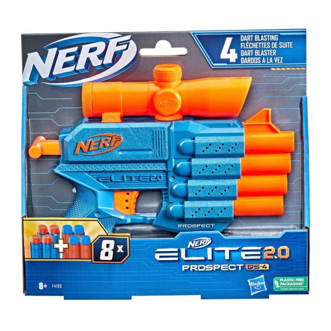 Nerf 菁英系列 機會者QS 4射擊器.玩具王國 Toyking.鋼彈.鋼彈模型.玩具