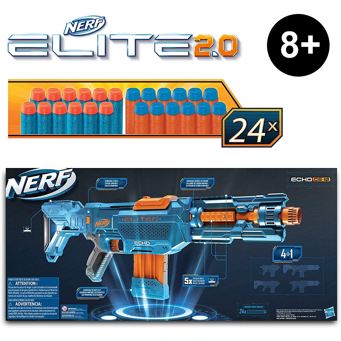 Nerf 菁英系列 ECHO CS10.玩具王國 Toyking.鋼彈.鋼彈模型.玩具