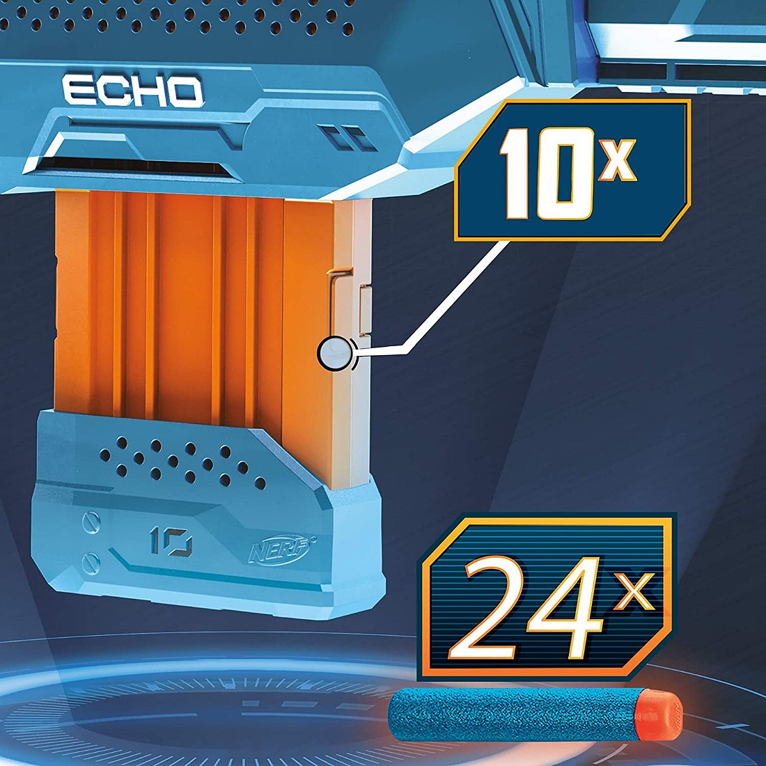 Nerf 菁英系列 ECHO CS10.玩具王國 Toyking.鋼彈.鋼彈模型.玩具