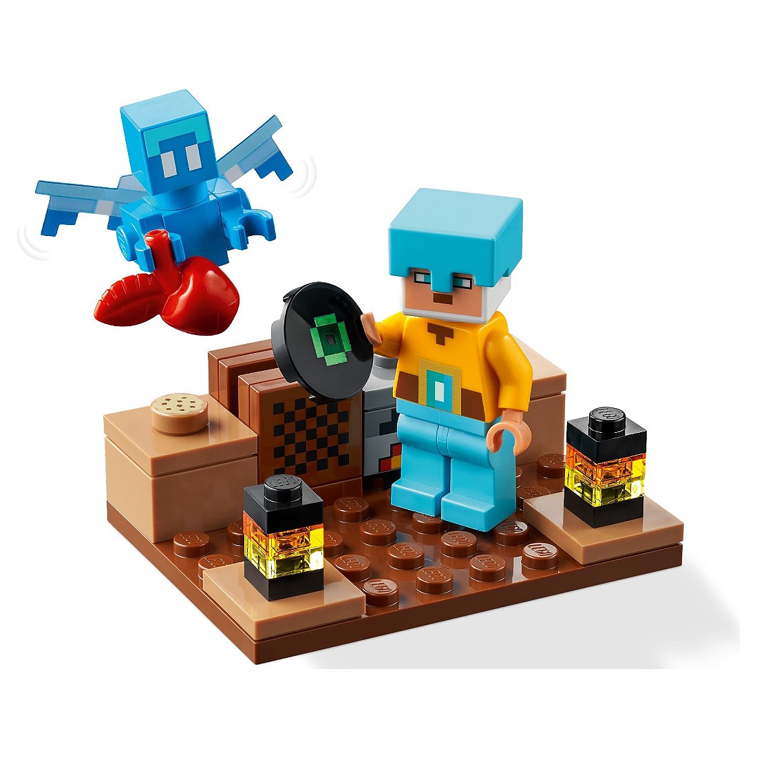 Lego 樂高 Minecraft 創世神 21244 鑽石劍基地.鋼彈.鋼彈模型.麗王.玩具王國世界.