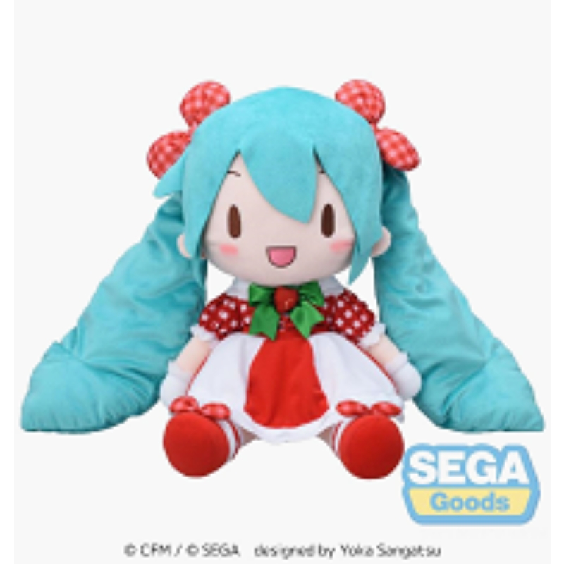 SEGA 景品 初音未來x時尚魔女 可愛草莓 坐姿 絨毛玩偶.玩具王國 Toyking.鋼彈.鋼彈模型.玩具